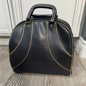 AMF | Bags | Vintage Amf Strikeline Blue Leather Bowling Ball Bag ...